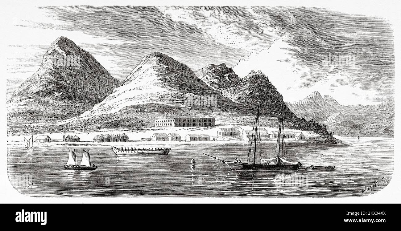 Settlement established by the English tradder Paddon in New Caledonia ...