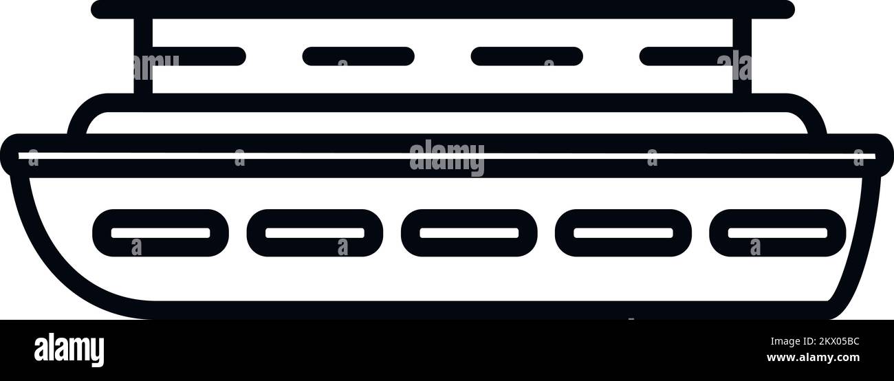 Guard boat icon outline vector. Rescue boat. Sea coast Stock Vector ...