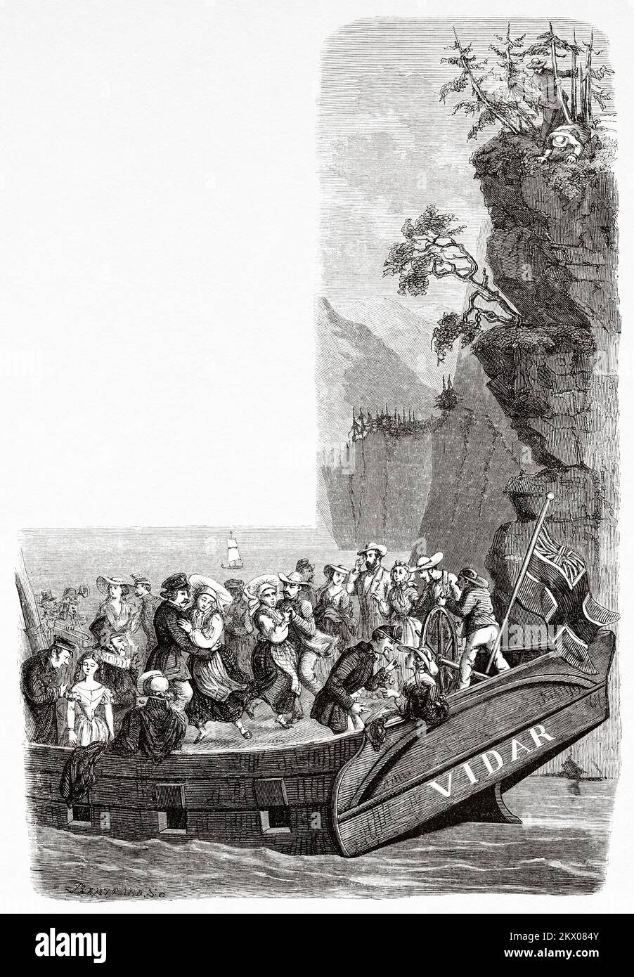 Dancing a waltz on board in front of Ullensvang, Stavanger, Norway ...