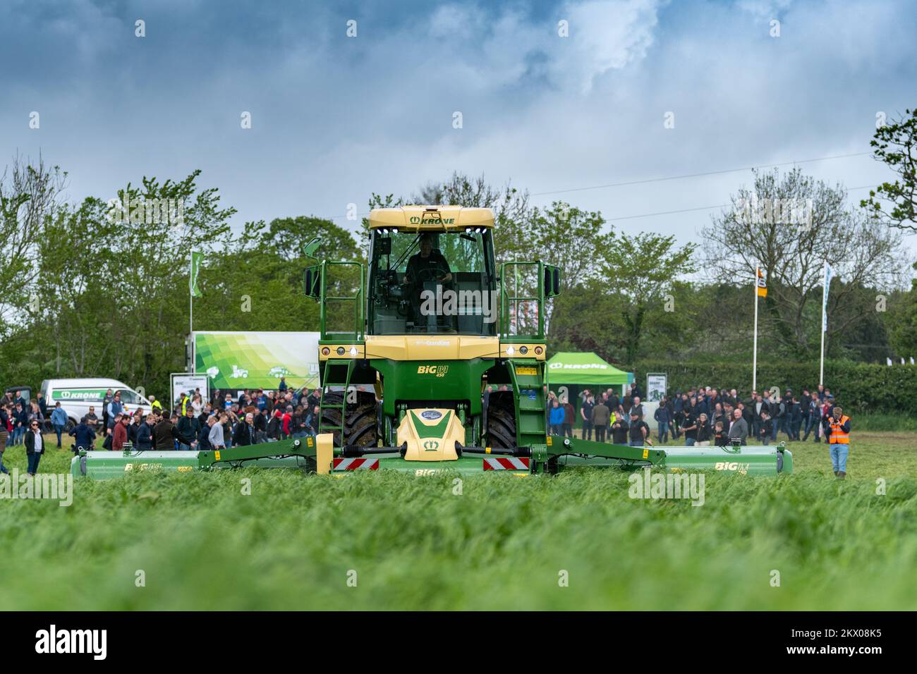 Farmers attending Scotgrass, a grassland event where farmers can look ...