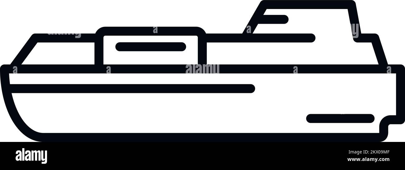 Rotor rescue boat icon outline vector. Sea life. Safety vest Stock ...