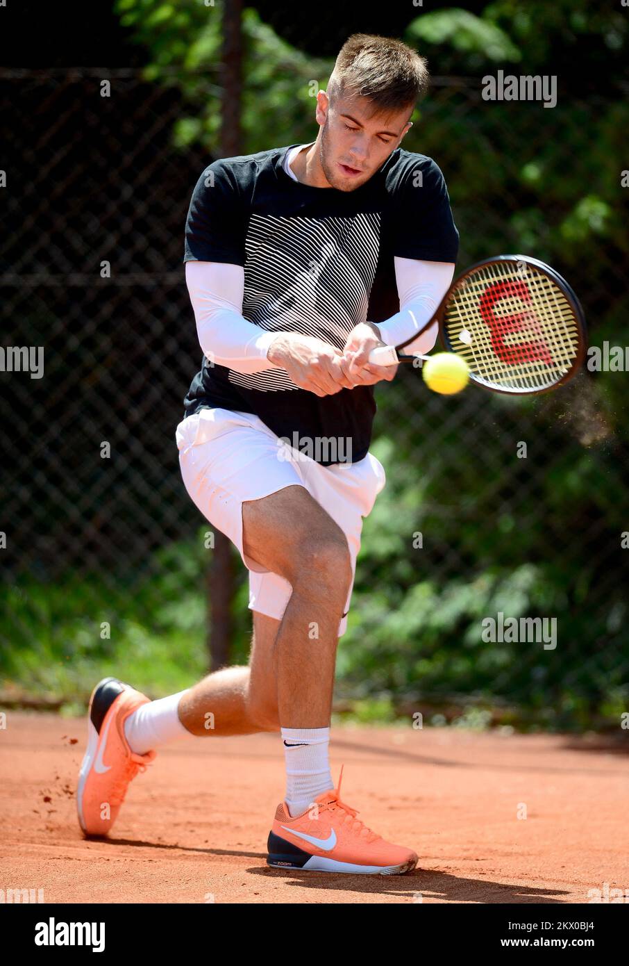 16.05.2017., Croatia, Zagreb - Tennis player Borna Coric training on ...