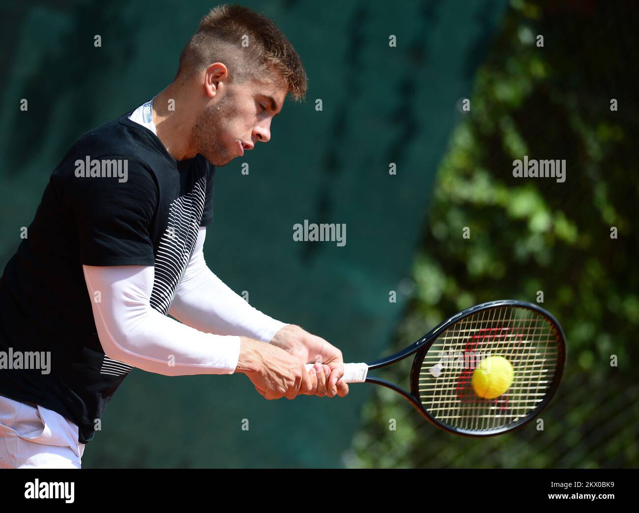 16.05.2017., Croatia, Zagreb - Tennis player Borna Coric training on ...