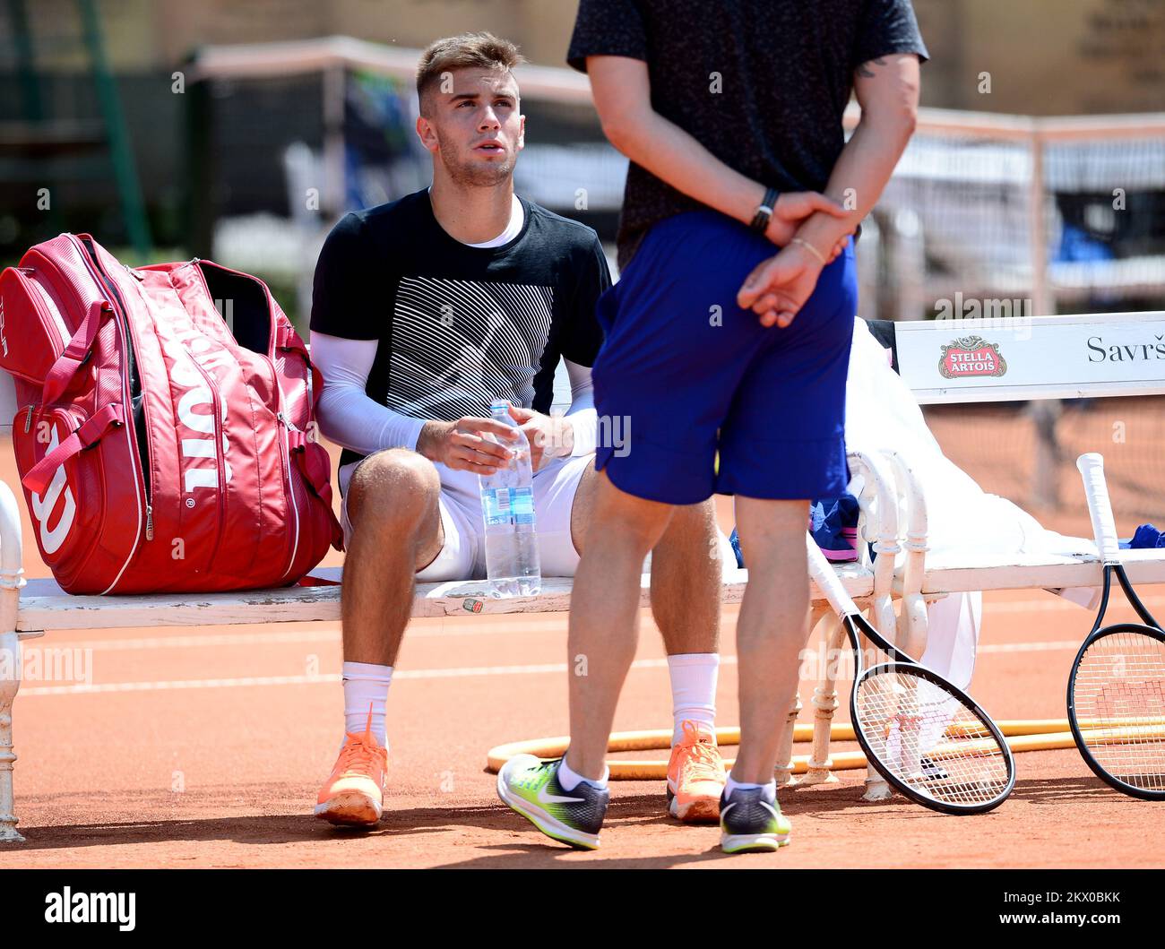 16.05.2017., Croatia, Zagreb - Tennis player Borna Coric training on ...