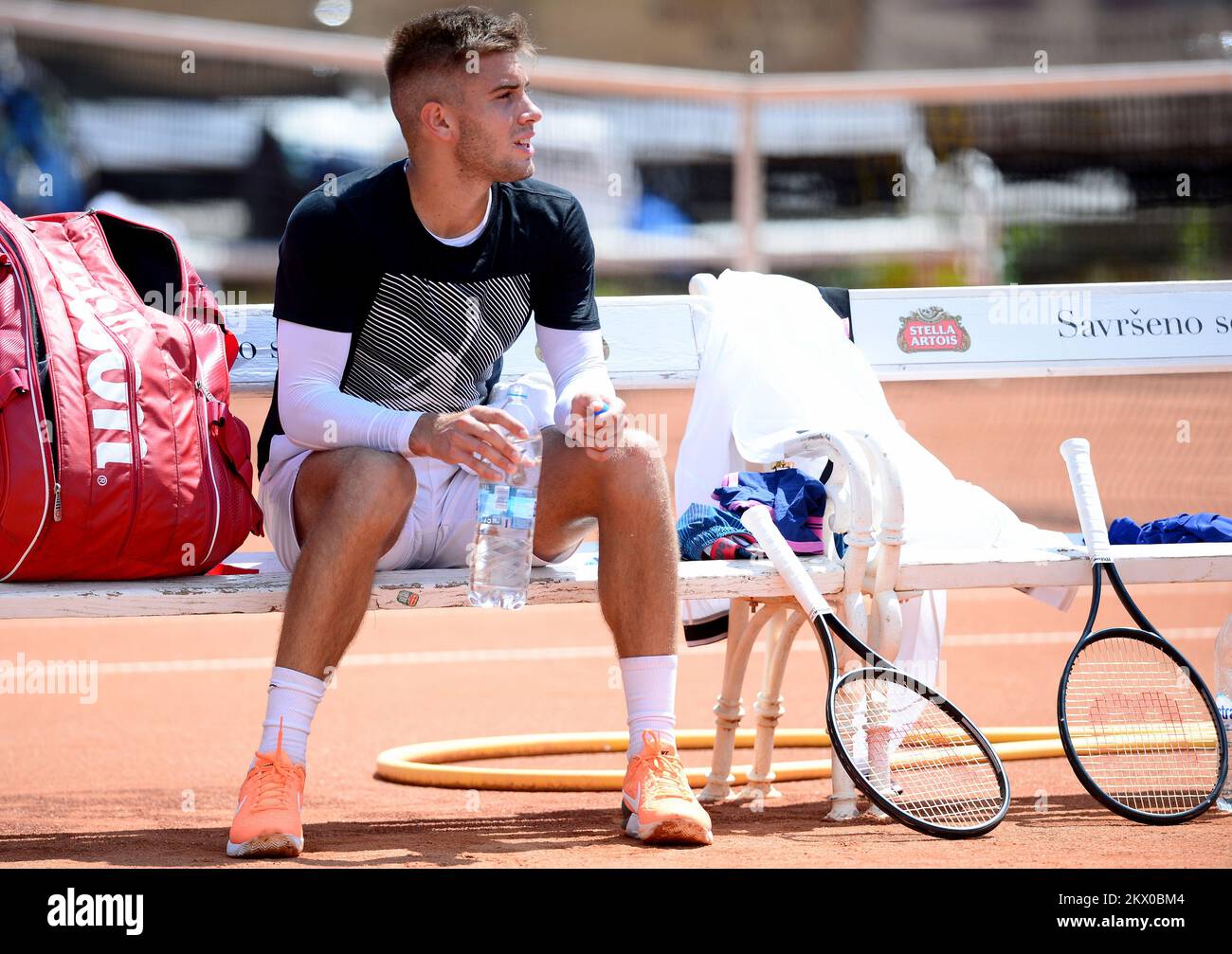 16.05.2017., Croatia, Zagreb - Tennis player Borna Coric training on ...