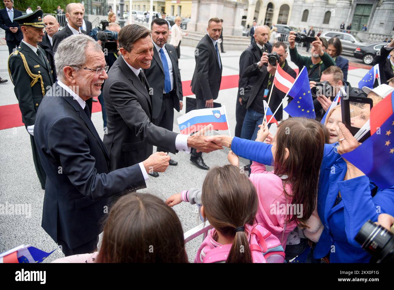 24.05.2017., Ljubljana, Slovenia - Slovenian President Borut Pahor met ...