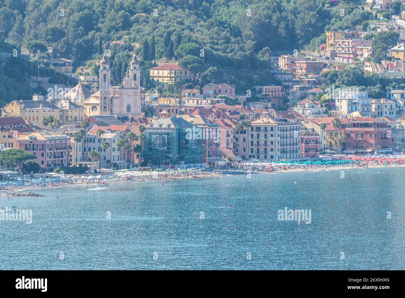 Aerial view of Laigueglia in Liguria Stock Photo - Alamy
