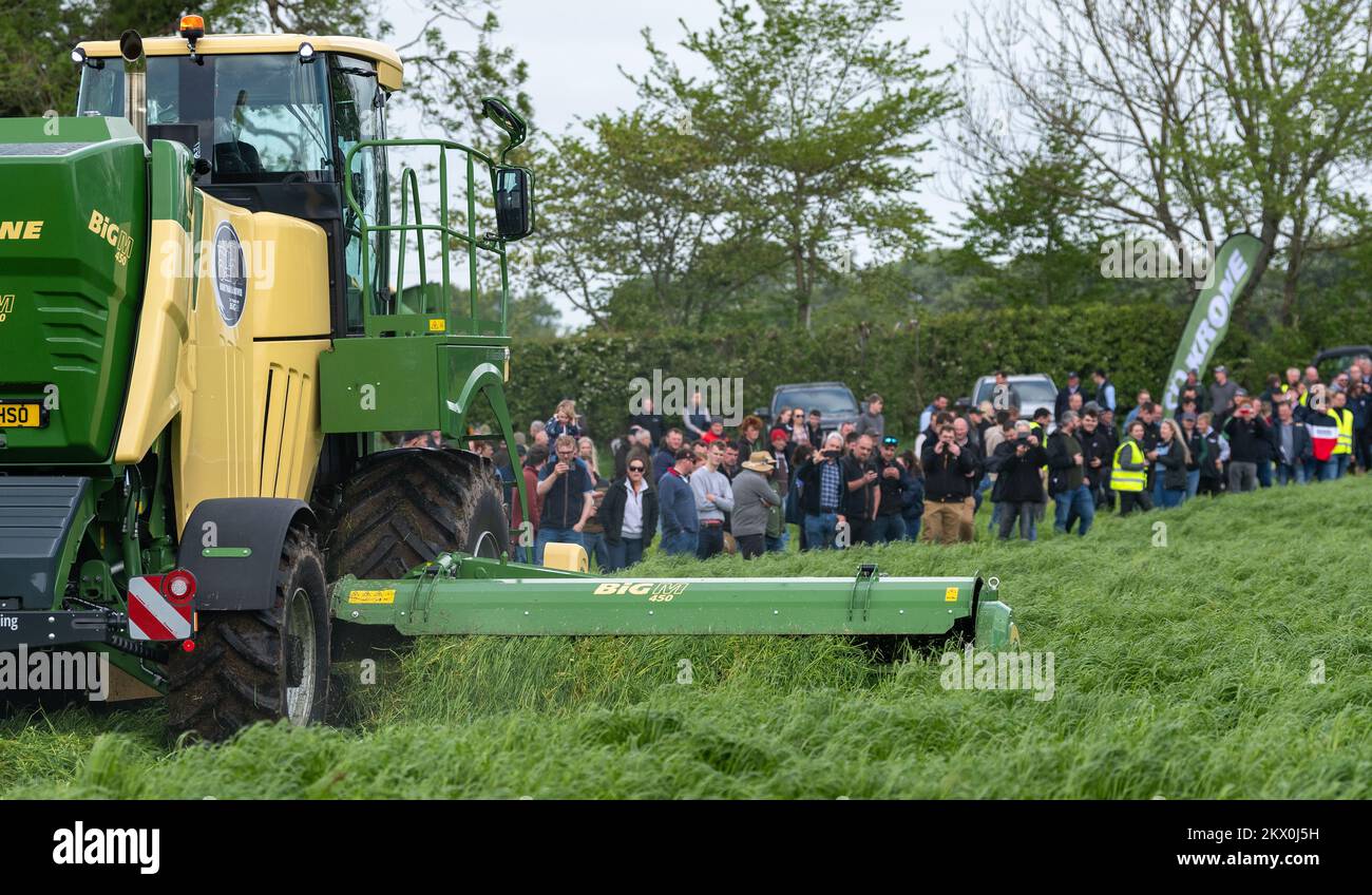 Farmers attending Scotgrass, a grassland event where farmers can look ...