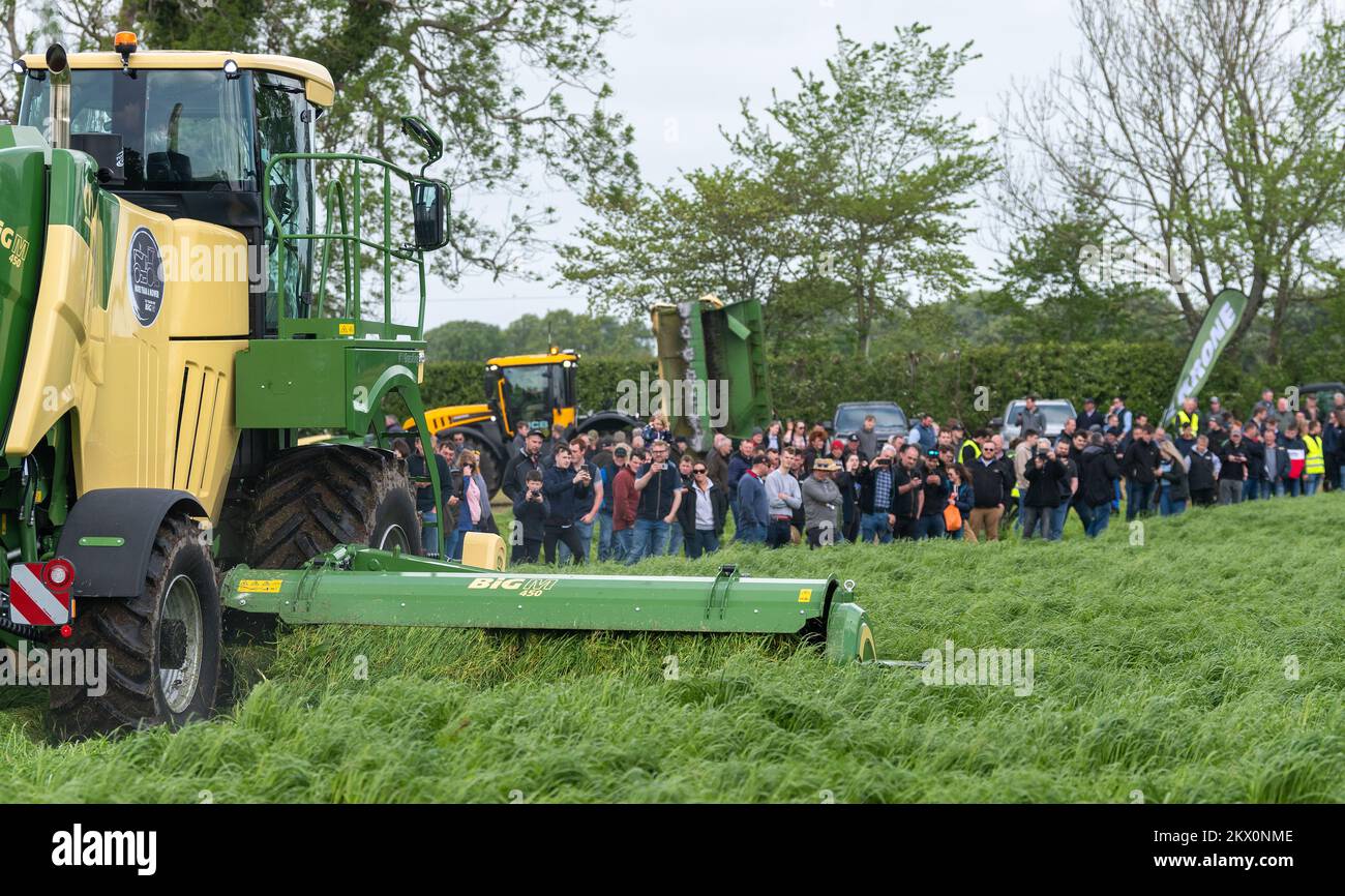 Farmers attending Scotgrass, a grassland event where farmers can look ...