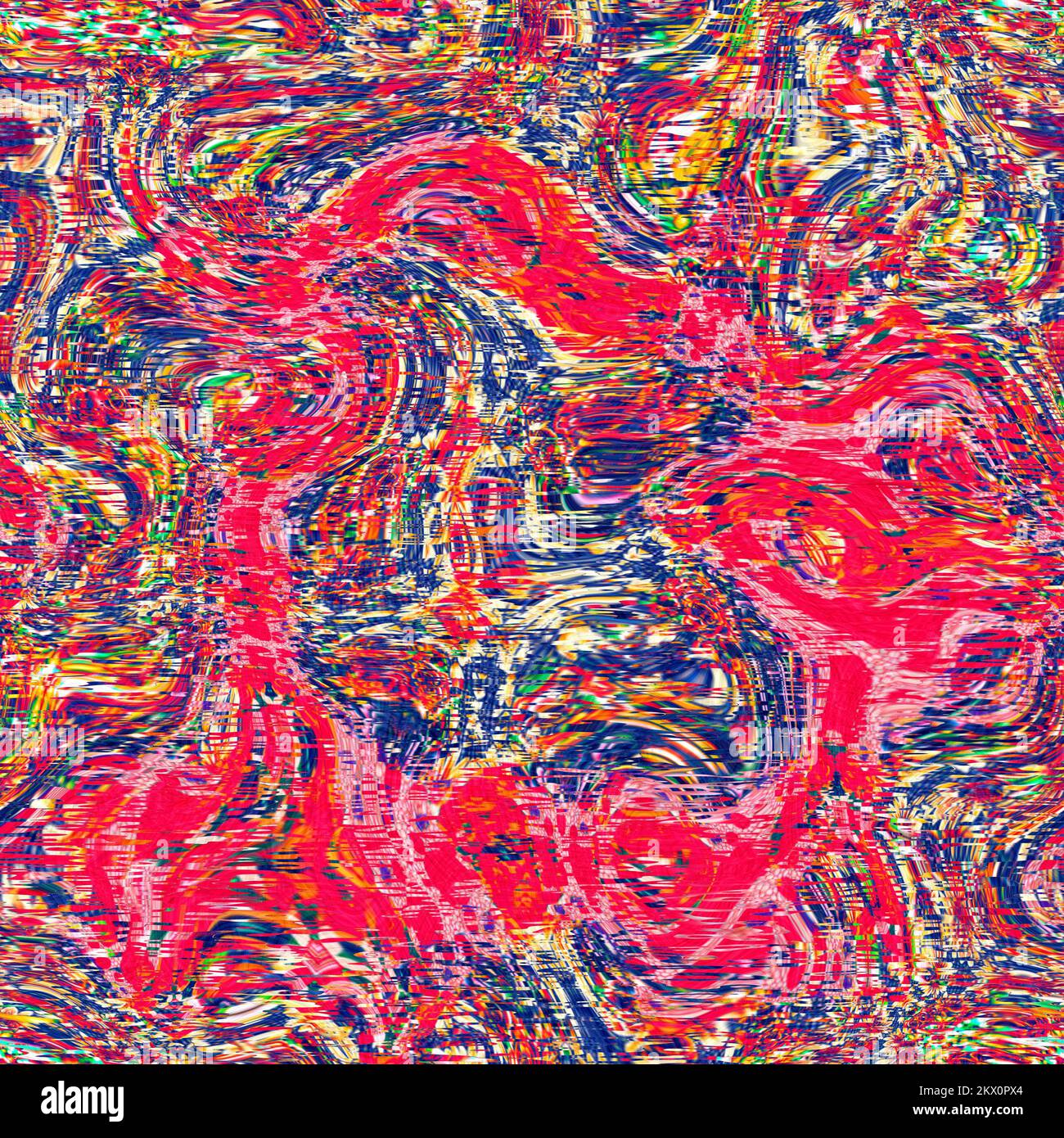 Vibrant pink distortion pattern. Bright colorful kitsch wallpaper for ...