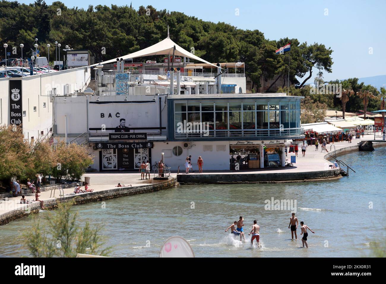 09.06.2017., Split, Croatia - People enjoy almost summer weather at ...