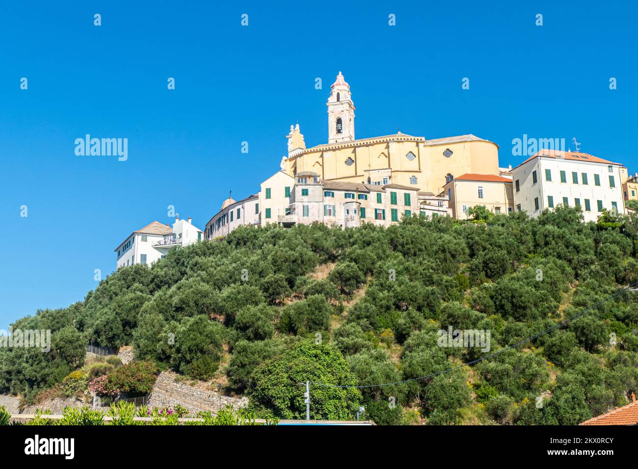 Landscape of Cervo, small town in LIguria Stock Photo - Alamy