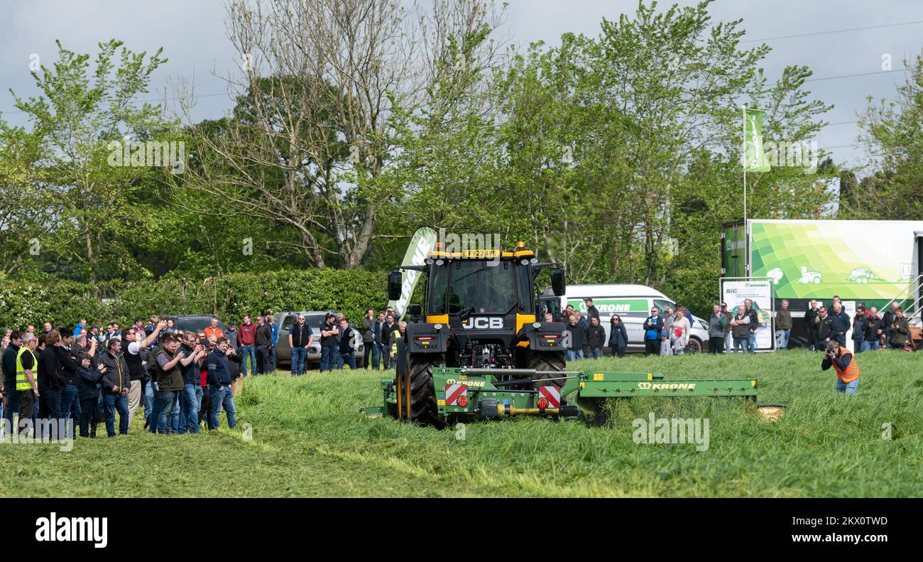 Farmers attending Scotgrass, a grassland event where farmers can look ...