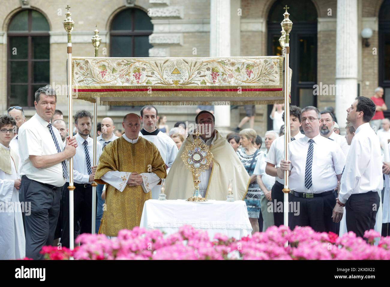 15.06.2017., Zagreb, Croatia - Catholic believers are celebrating the ...