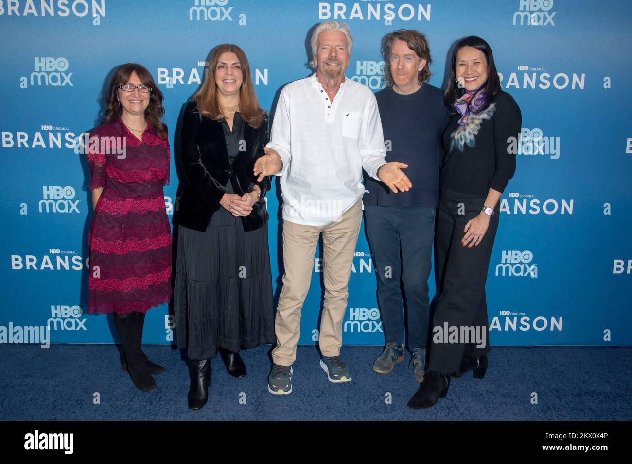 Lisa Heller, Nancy Abraham, Sir Richard Branson, Chris Smith and Tina ...