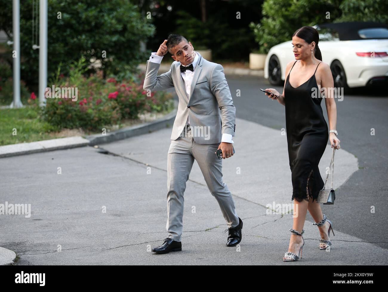 17.06.2017., Zagreb - Arrivals in front of the hotel Westin where the ...