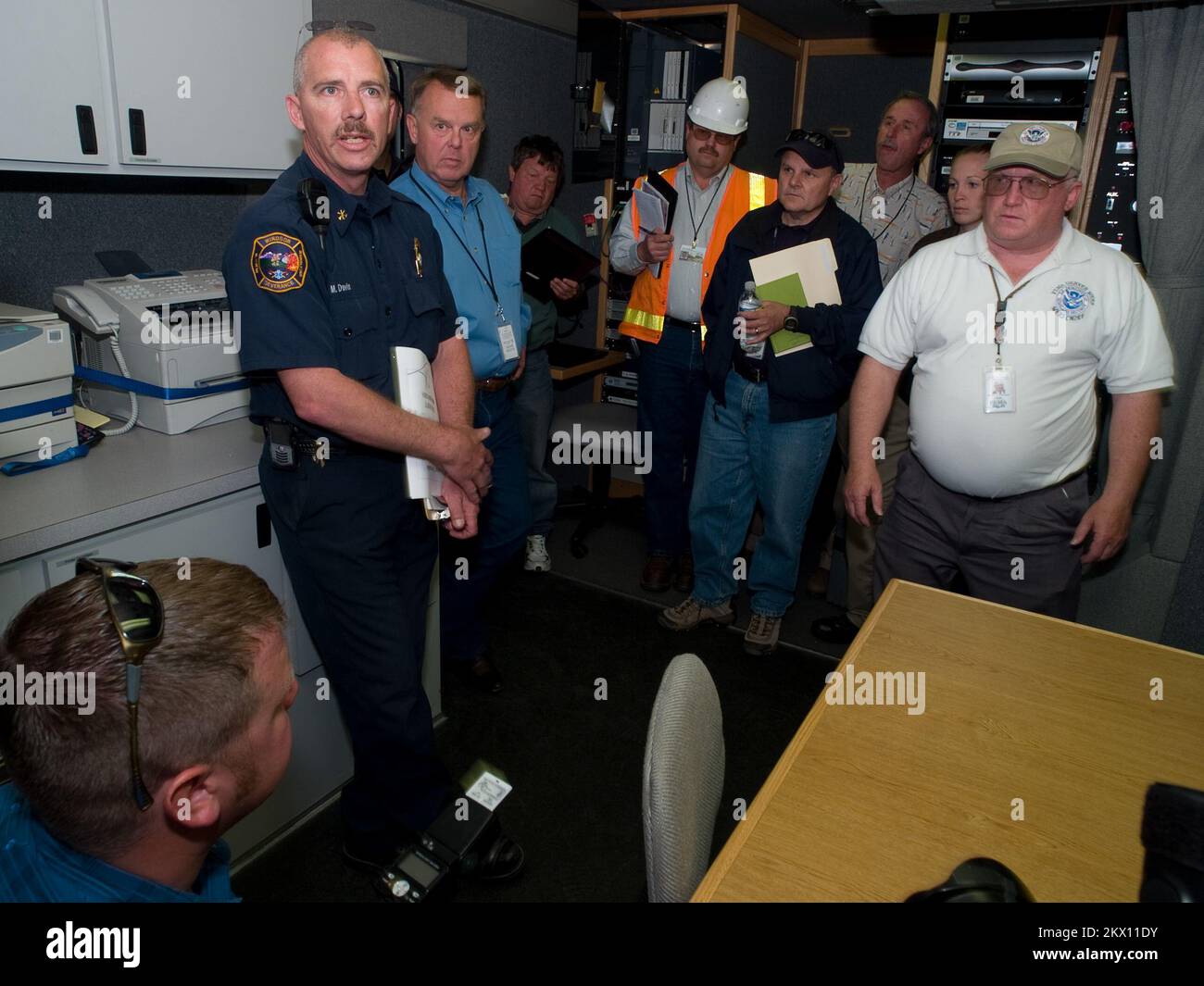 Windsor, CO, May 23 2008 Mike Davis, Fire Marshal of Windsor with FEMA ...