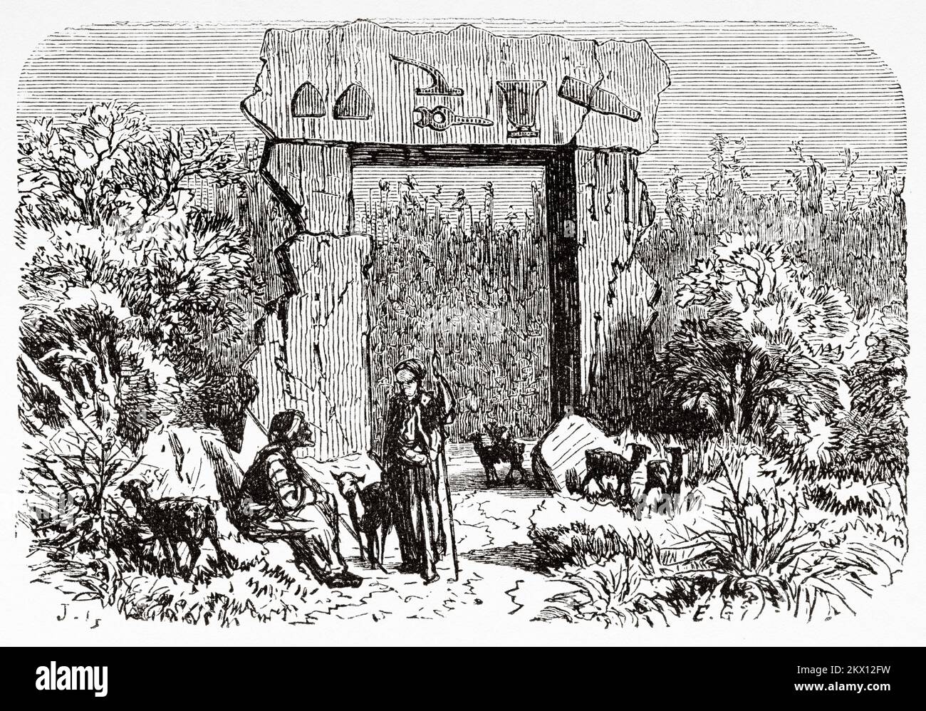 Ancient roman road drawing Cut Out Stock Images & Pictures - Alamy