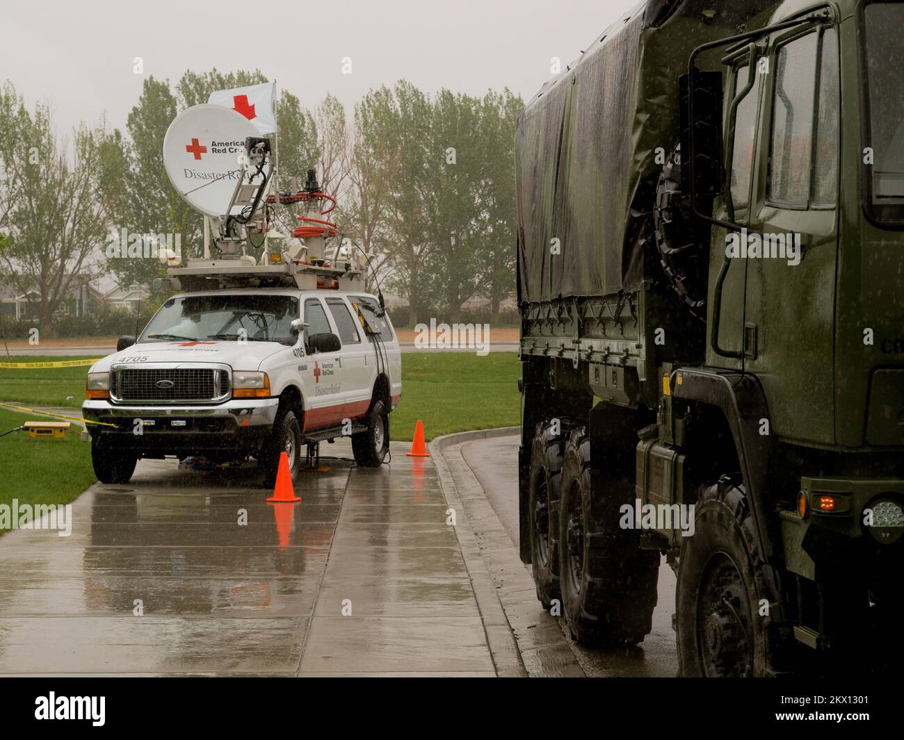 Severe Storms and Tornadoes, Windsor, Colorado. May 26, 2008 The red ...
