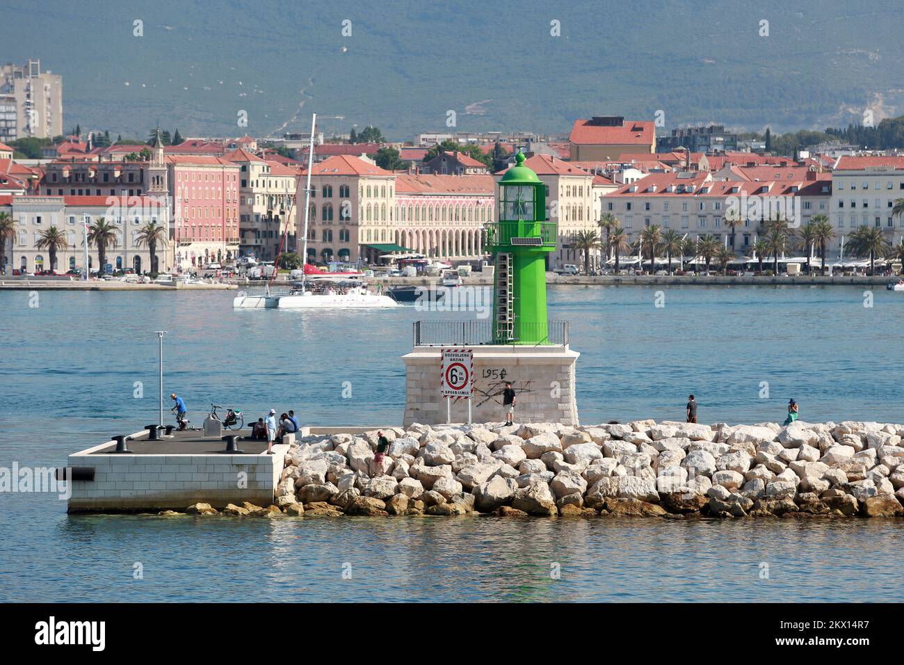 25.06.2017., Split - New external moor for large cruisers. Photo ...