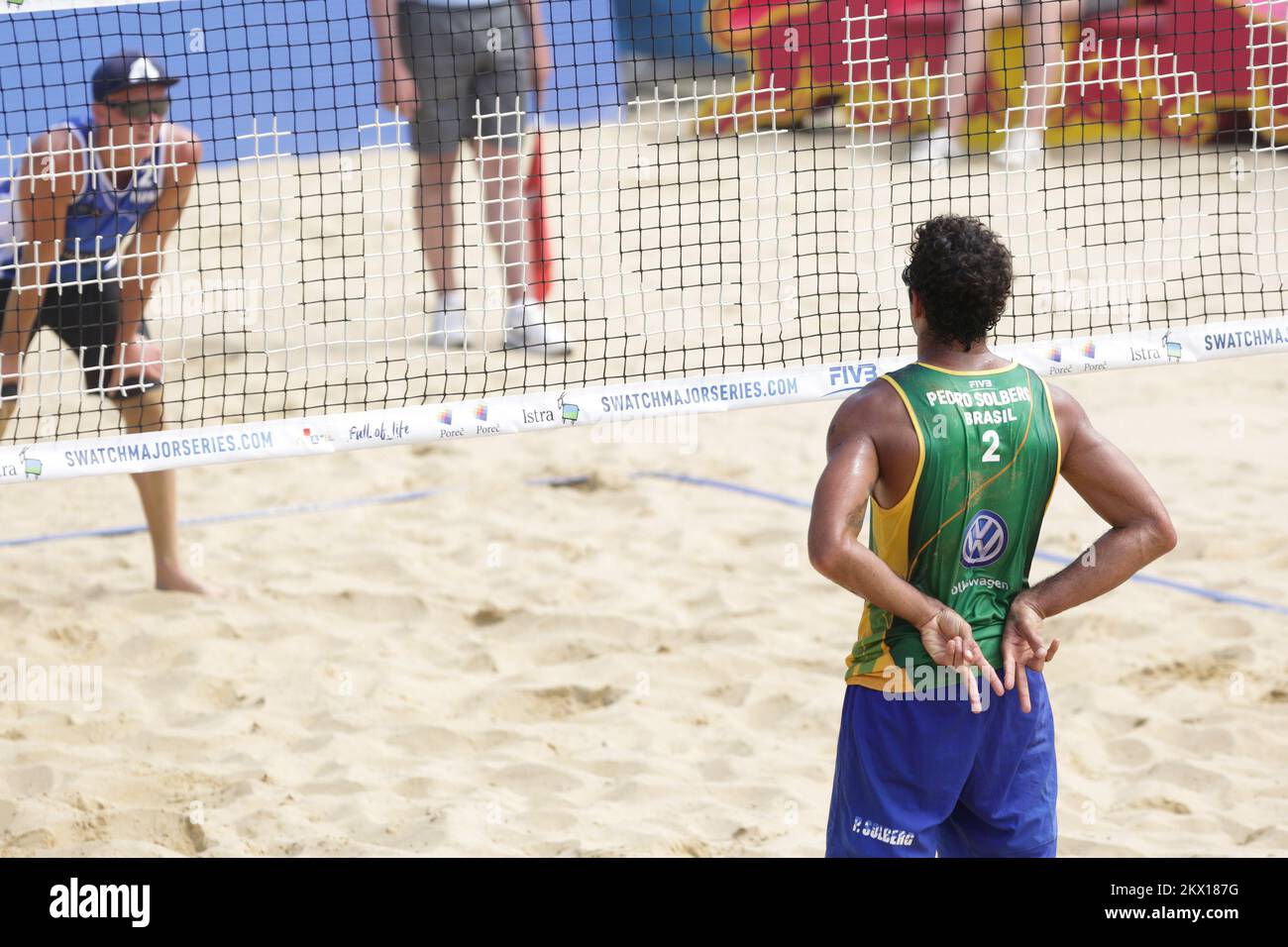 01.07.2017., Porec, Croatia - Volleyball Tournament Swatch Beach Volleyball Major Series. The ...
