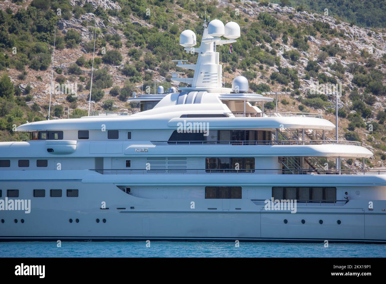 04.07.2017., Dubrovnik, Croatia - The luxurious Kibo Yacht owned by ...