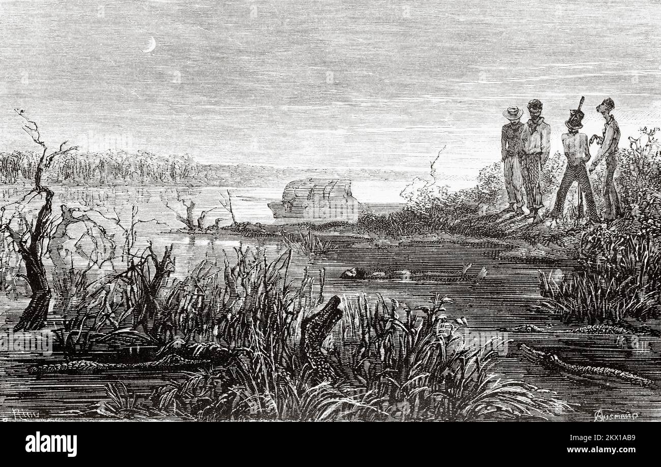 Man drowned in the Amazon River, Brazil, South America. Journey of the ...