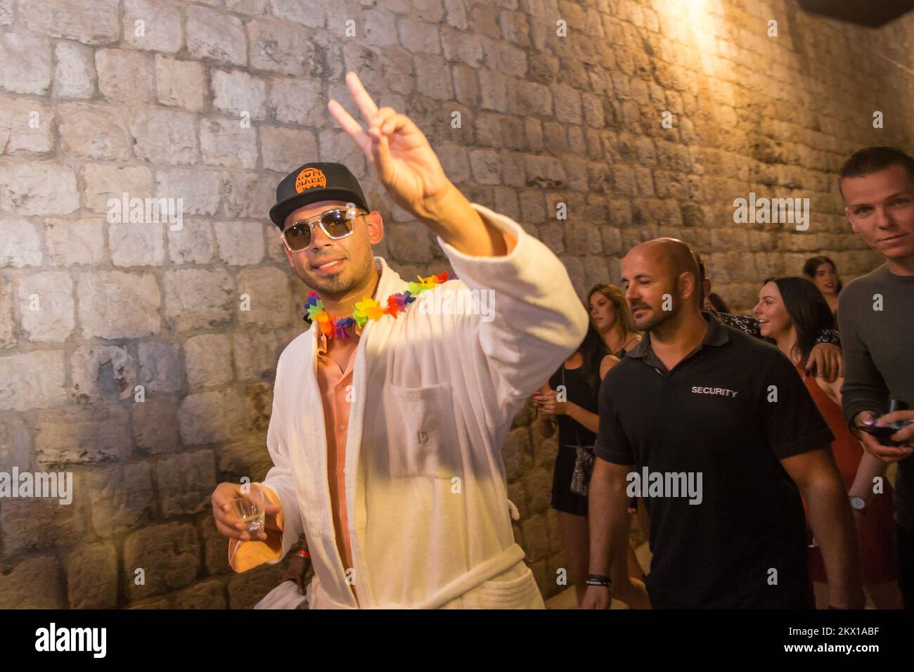 05.07.2017., Revelin, Dubrovnik - DJ Afrojack walked around the town ...