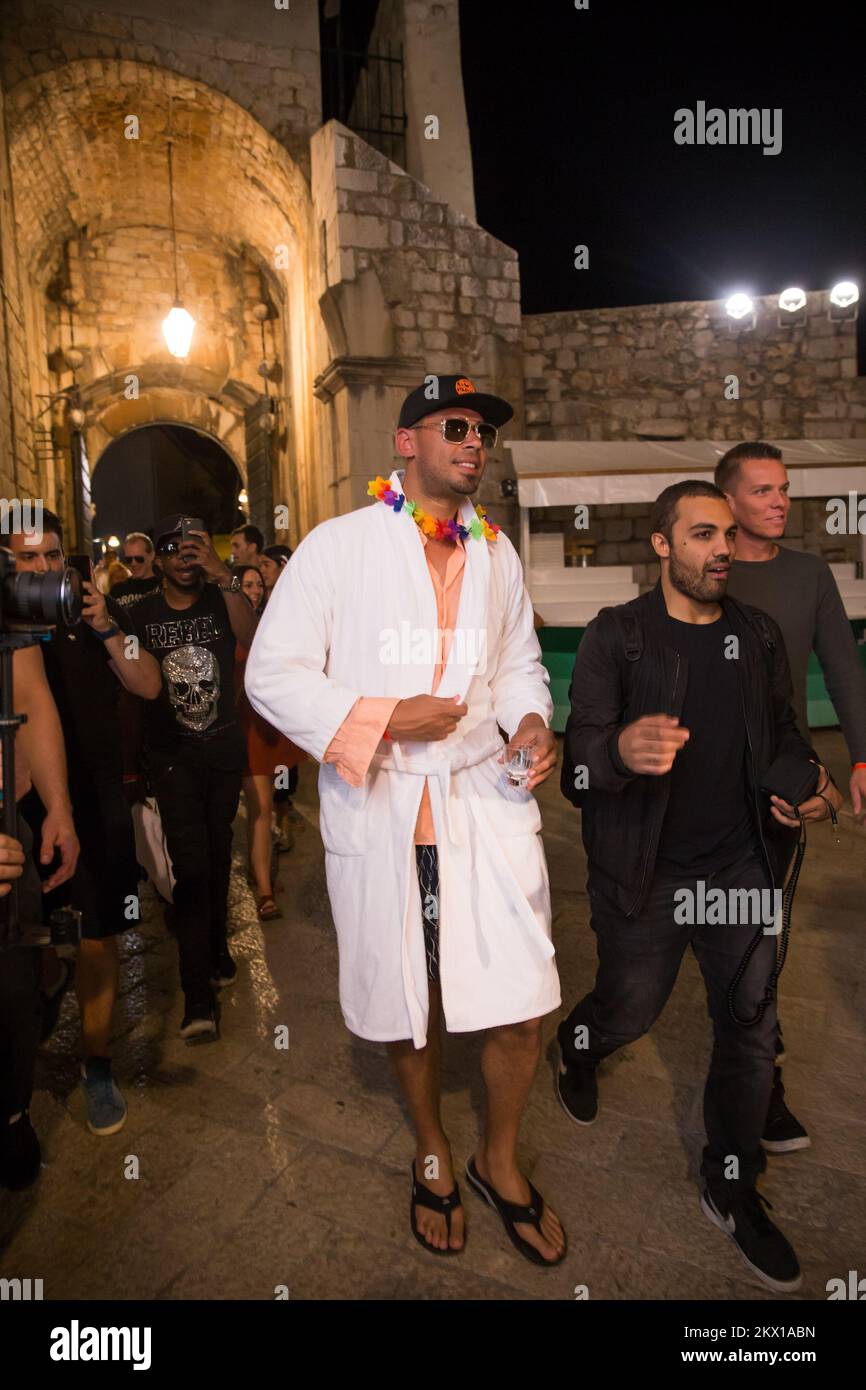 05.07.2017., Revelin, Dubrovnik - DJ Afrojack walked around the town ...