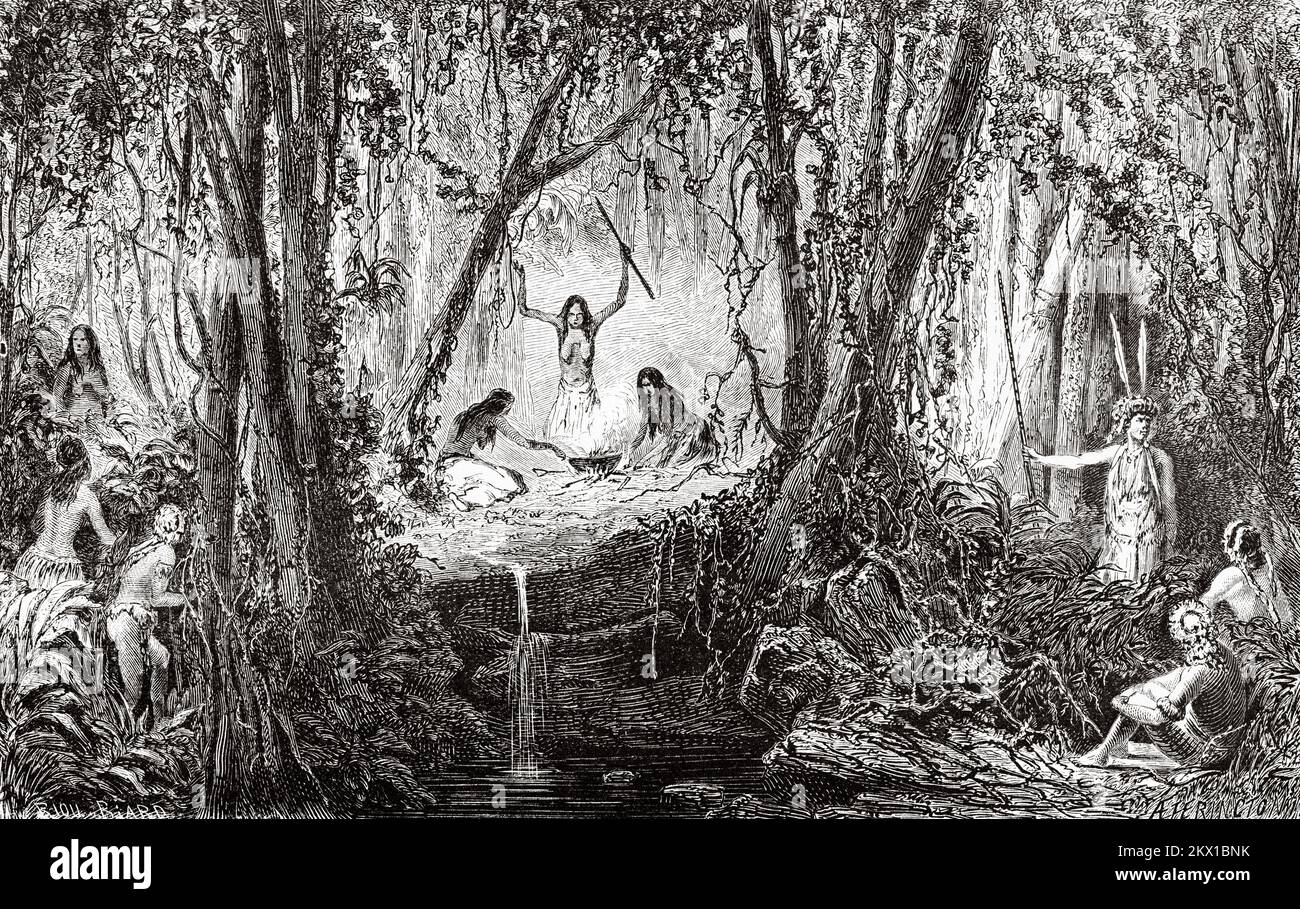 Natives preparing curare hi-res stock photography and images - Alamy