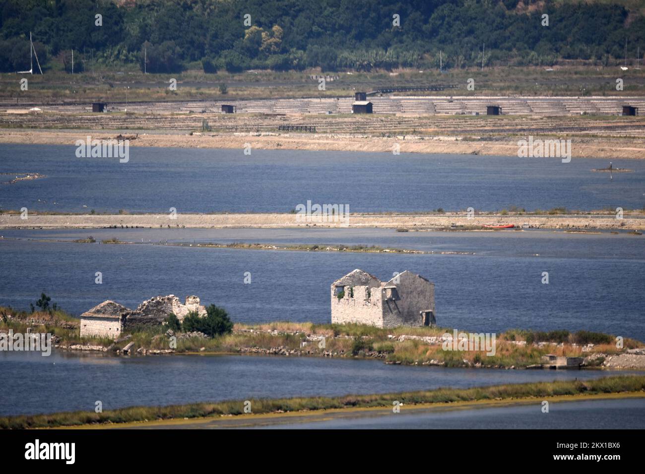 08.07.2017., Piran bay, Croatia - The Piran Salt Pans are among those ...