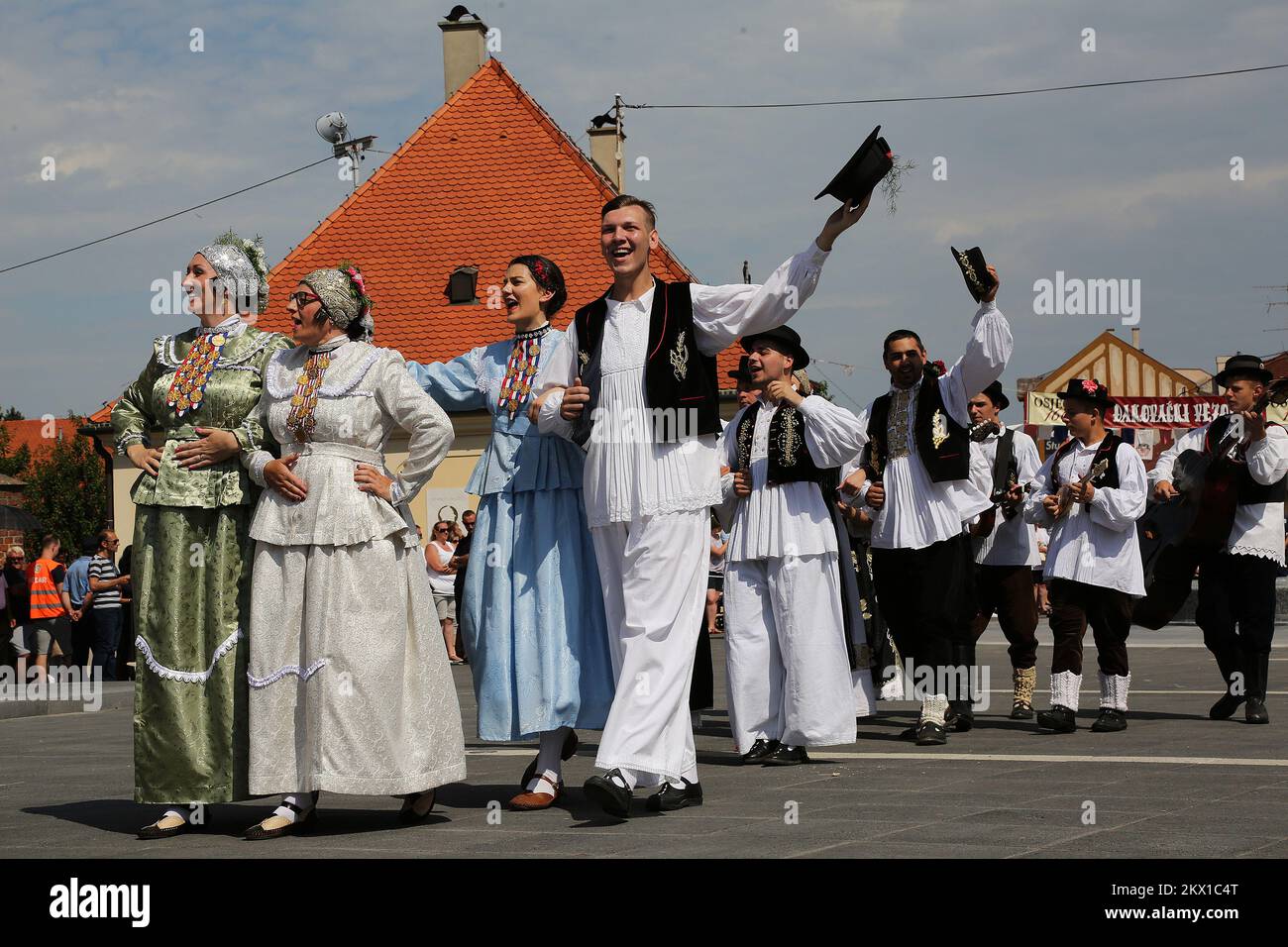 09.07.2017., Croatia, Djakovo - Ceremonial parade participants jubilee ...