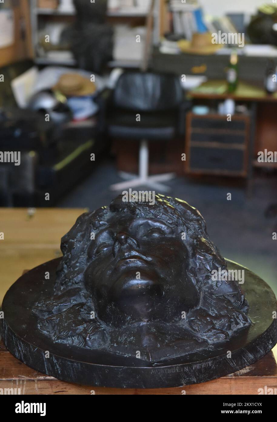 06.07.2017., Croatia, Velika Gorica, Vukovina - Academic sculptor ...