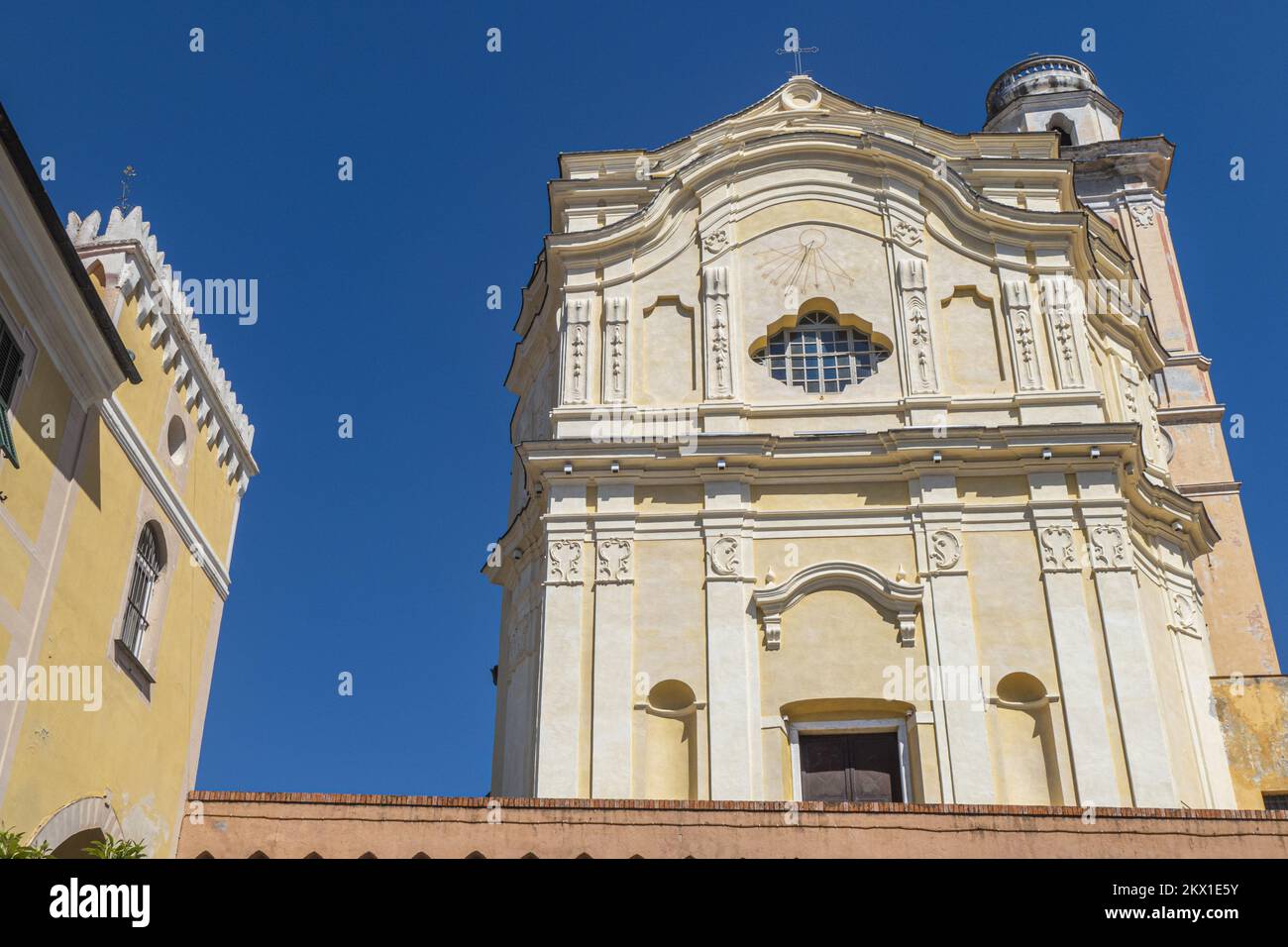 The beautiful church of Diano Castello Stock Photo - Alamy