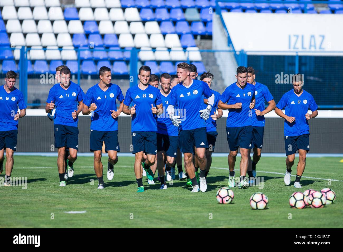 12.07.2017., Osijek, Croatia - FC Luzern football players during ...