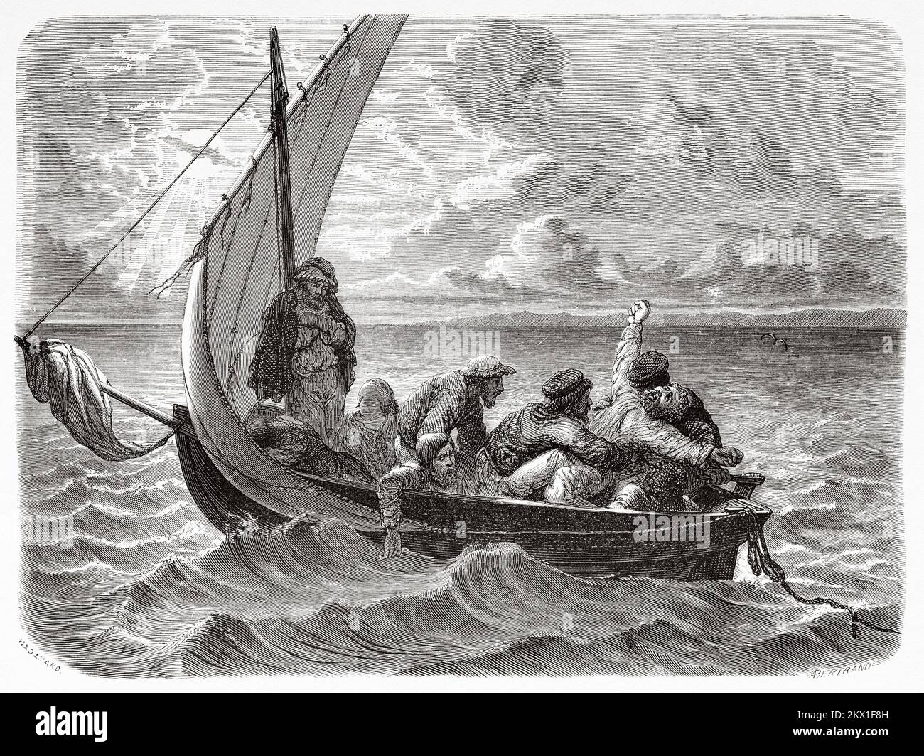 Castaways on a lifeboat from the ship Saint Paul , Papua New Guinea ...