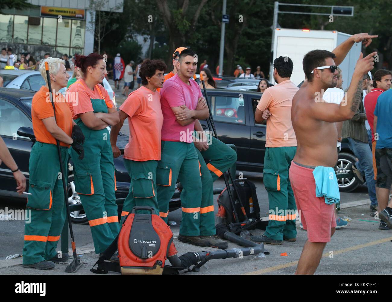 15.07.2017., Croatia, Split - Morning near the Poljud Stadium after the ...