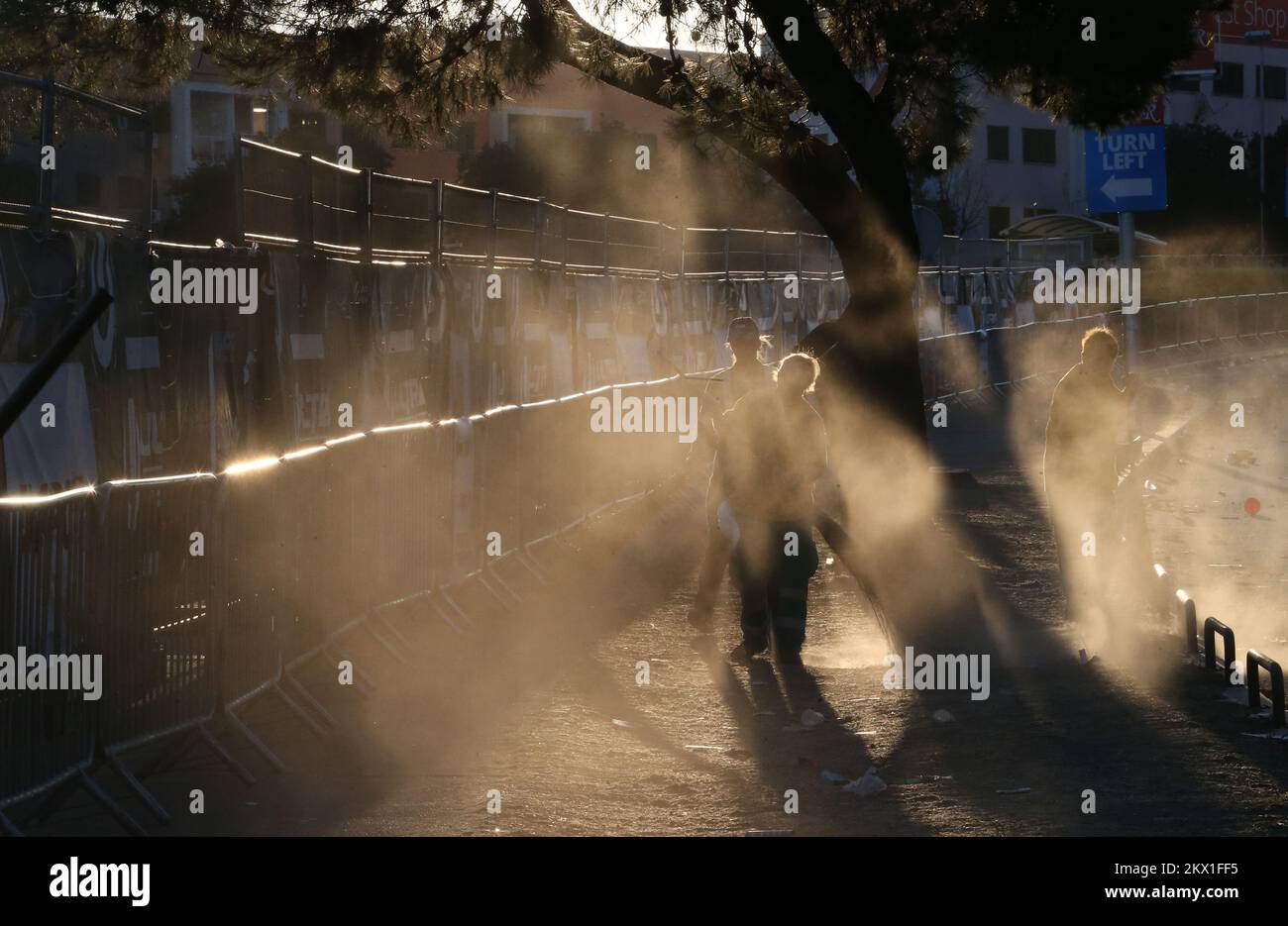 15.07.2017., Croatia, Split - Morning near the Poljud Stadium after the ...