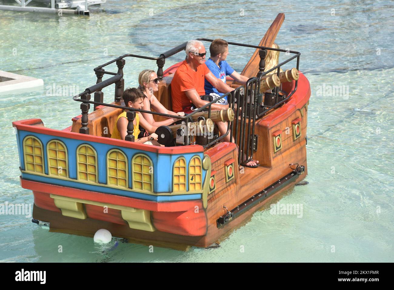 15.07.2017., Croatia, Biograd na Moru - Fun Park Mirnovec, the first theme-adventure and ...