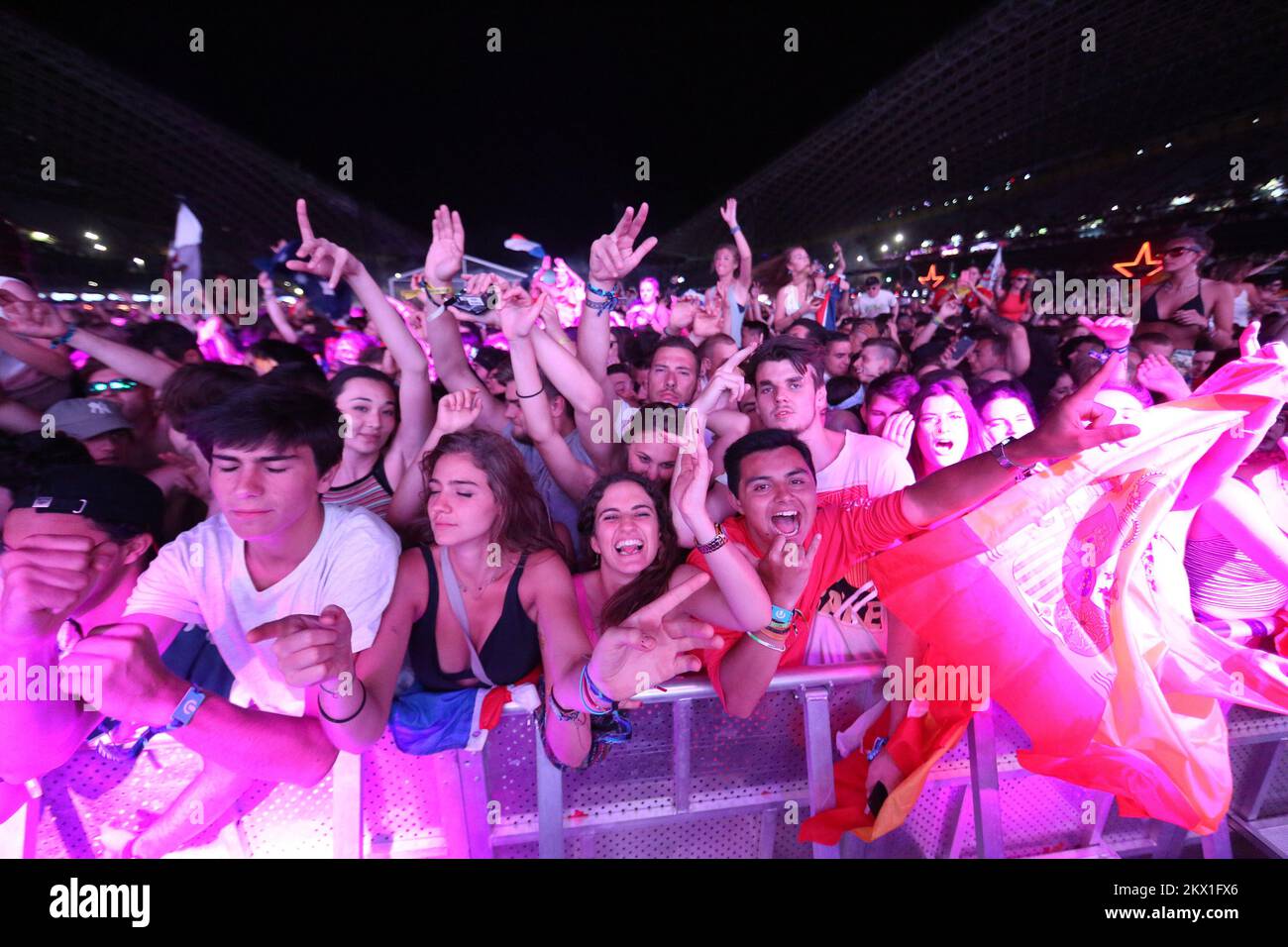 15.07.2017., Split - Second night of Ultra Europe Festival. DJ Steve ...