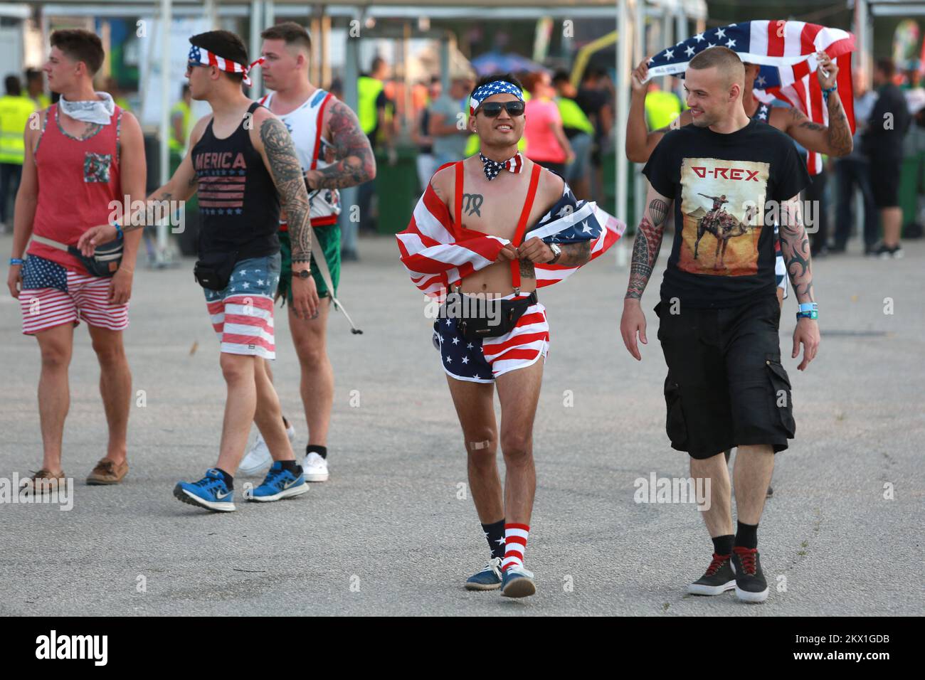 15.07.2017., Split - Atmosphere in the city before second night of ...