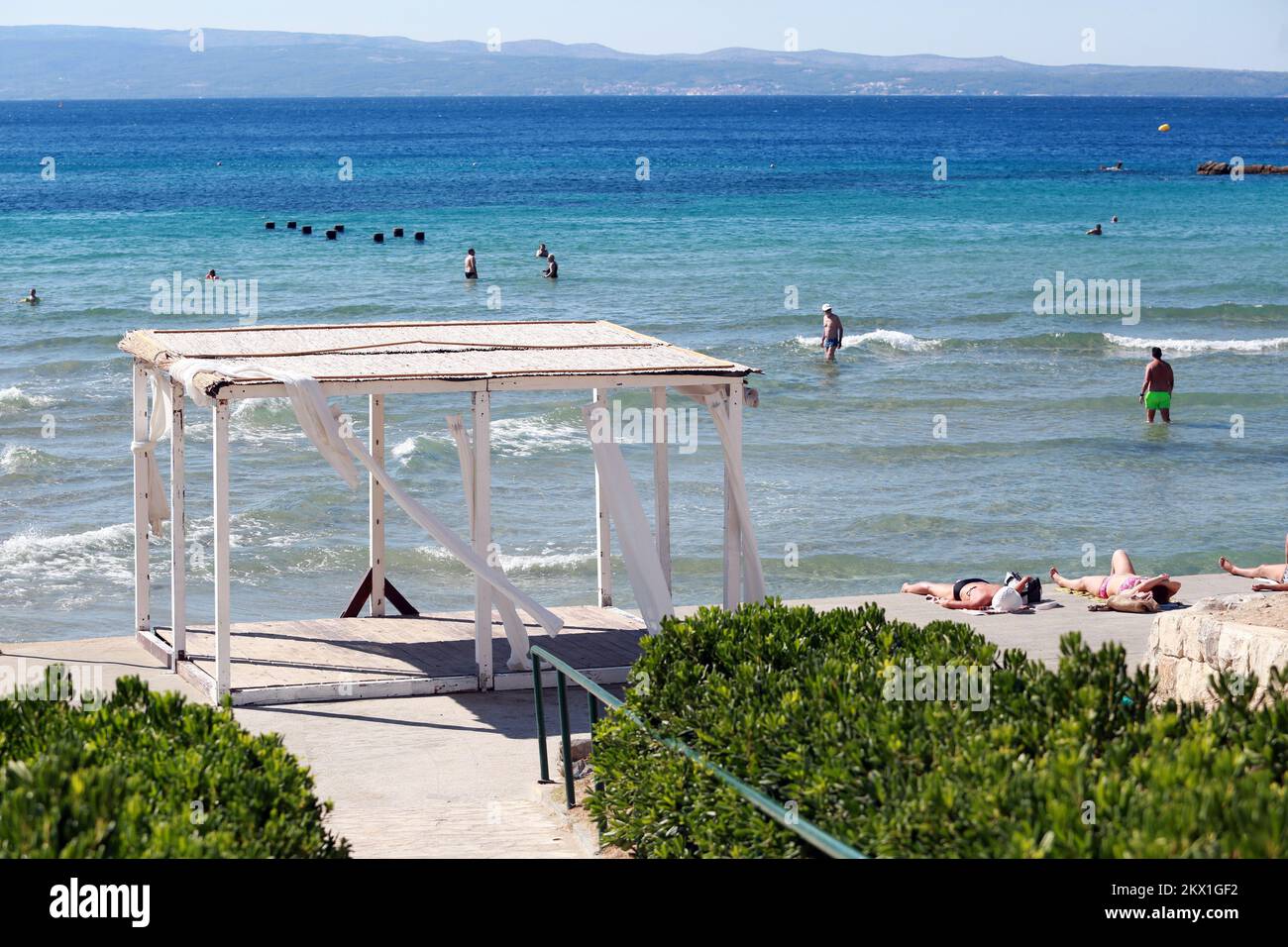 16.07.2017., Split - Sunny day at Bacvice beach. Photo: Miranda Cikotic ...