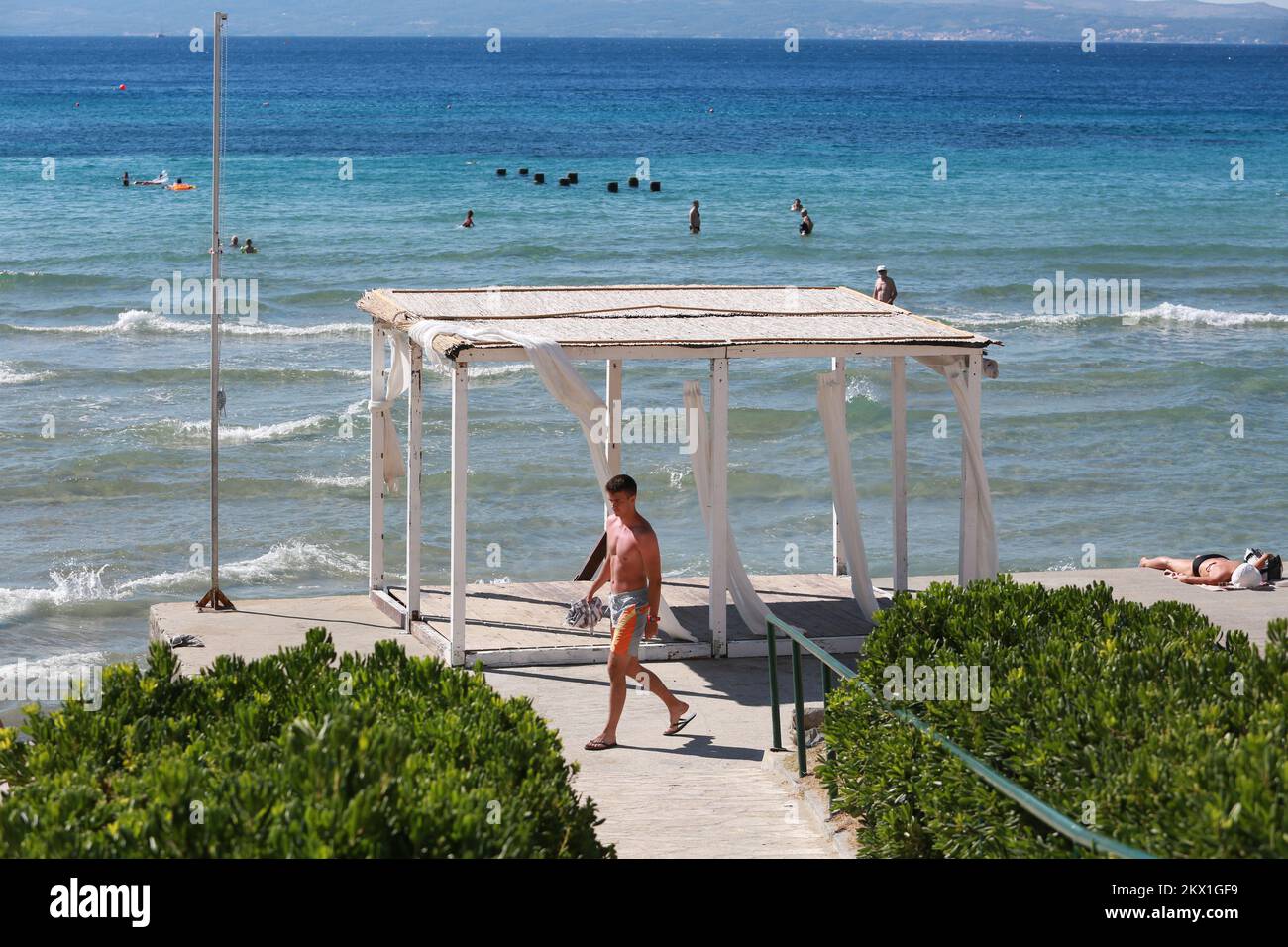16.07.2017., Split - Sunny day at Bacvice beach. Photo: Miranda Cikotic ...