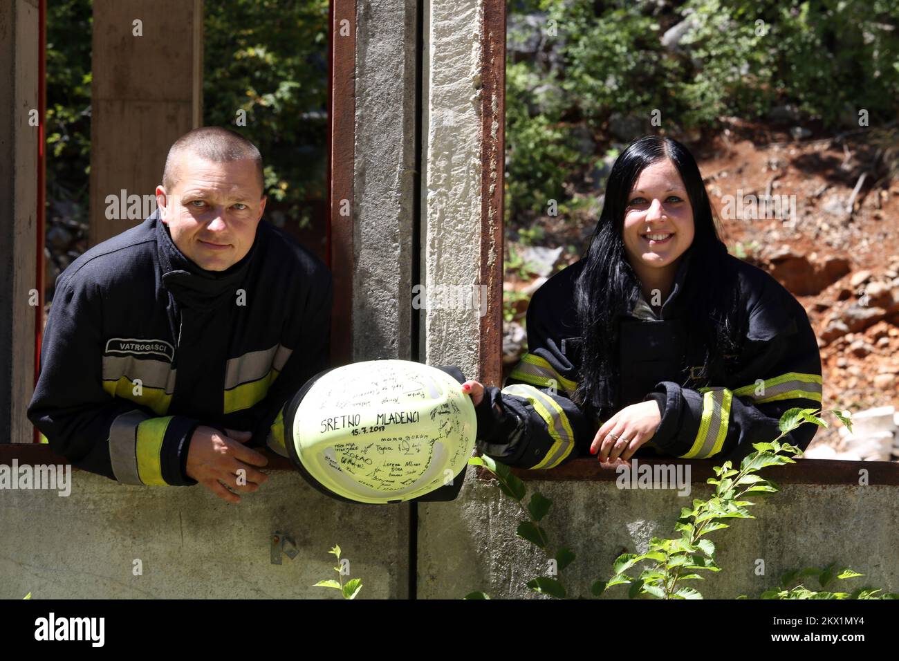 17.07.2017., Croatia, Opatija, Sapjane - Firefighters Zoran Laslavic ...