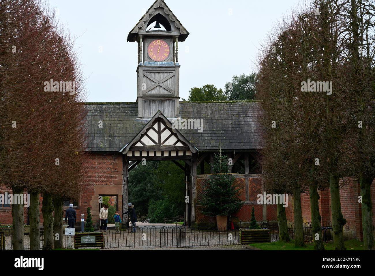 Arley Hall and Gardens clock tower Stock Photo - Alamy