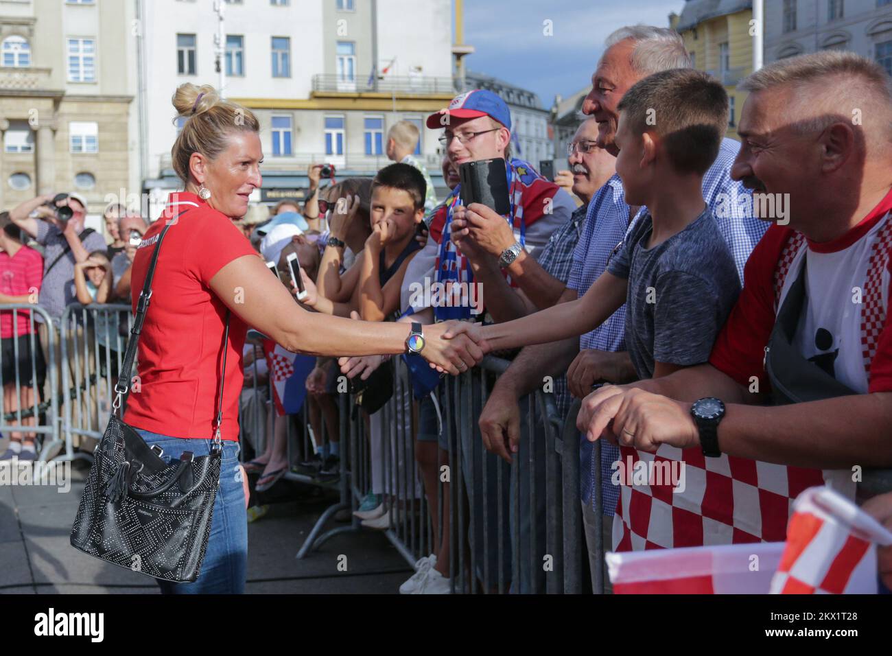 30.07.2017.,Zagreb - Welcoming ceremony of Croatian water polo team ...
