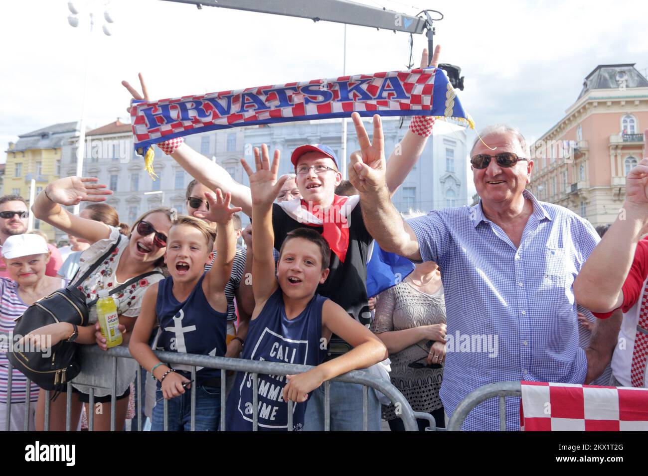 30.07.2017.,Zagreb - Welcoming ceremony of Croatian water polo team ...