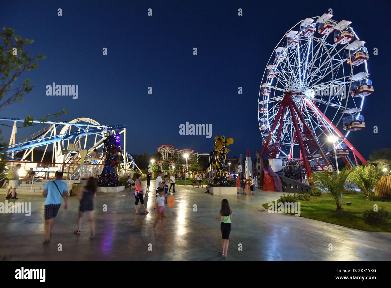 03.08.2017., Biograd, Croatia - Grand opening of the big FunPark Mirnovec at the Biograd na moru ...