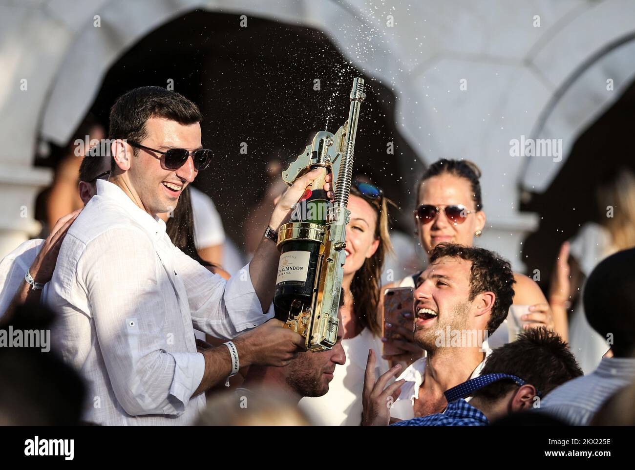 9.8.2017., Hvar island, Croatia - Yacht week Party in Carpe Diem club ...