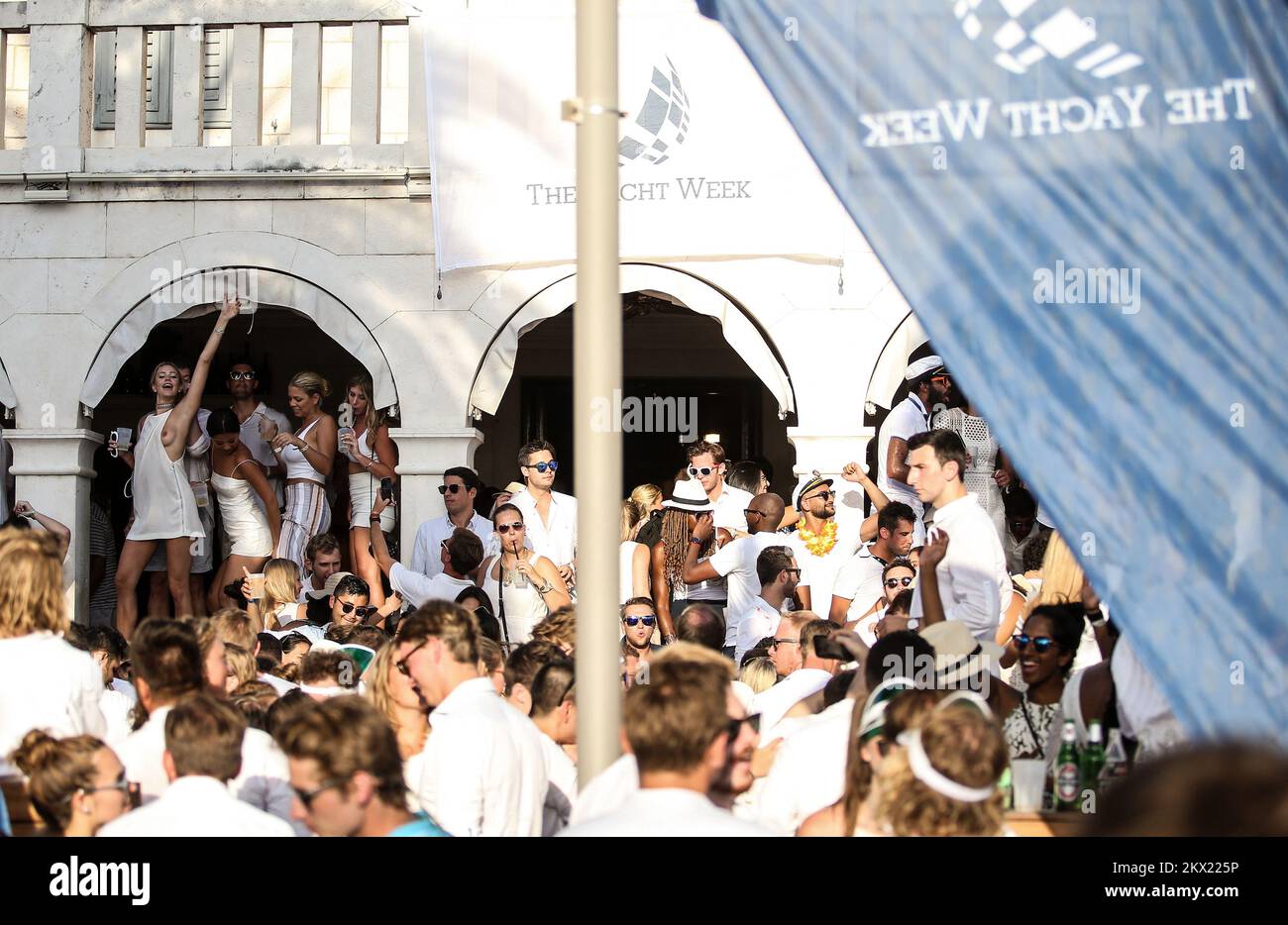 9.8.2017., Hvar island, Croatia - Yacht week Party in Carpe Diem club ...